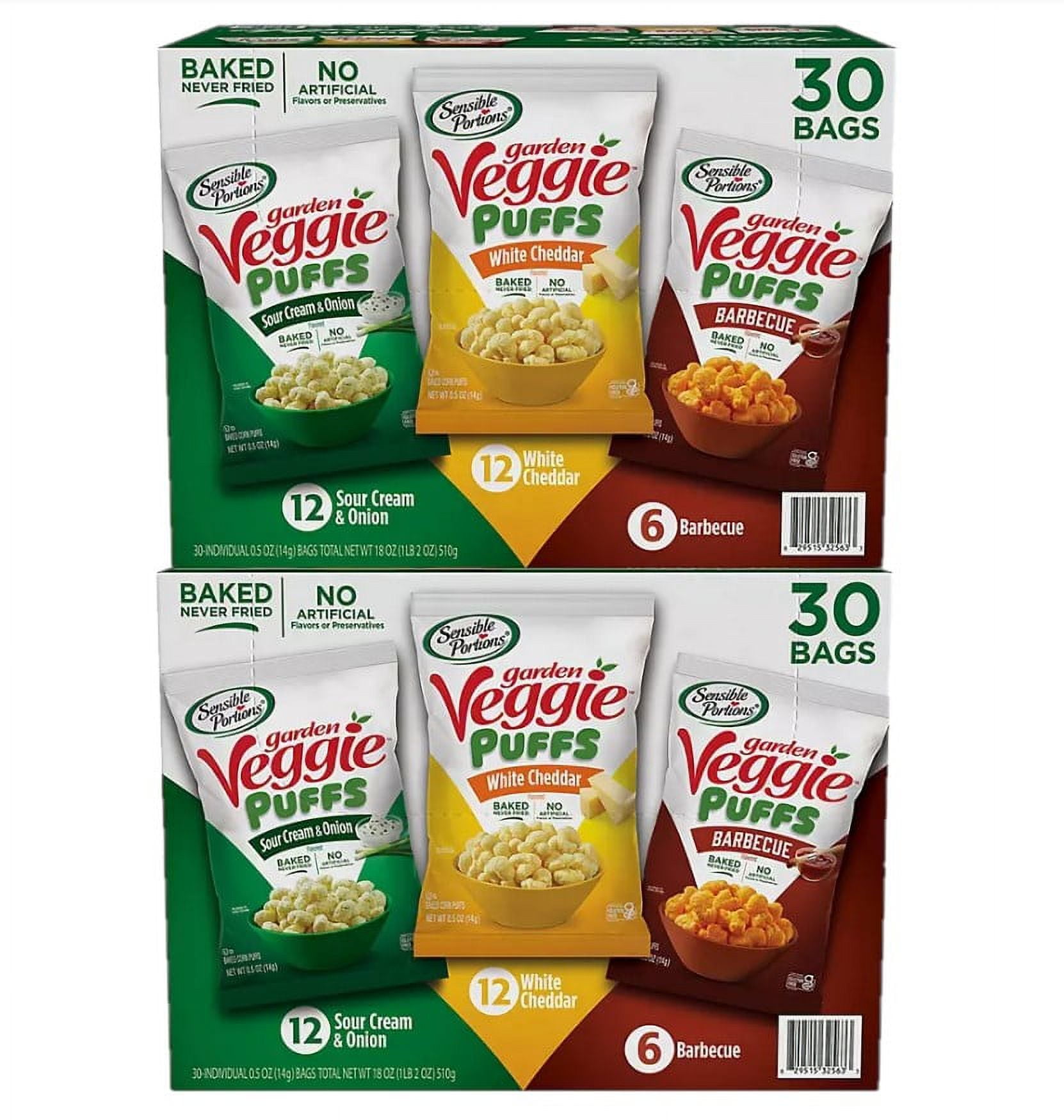 Sensible Portions Garden Veggie Variety Pack Puffs, 0.5 oz., 30 count ...