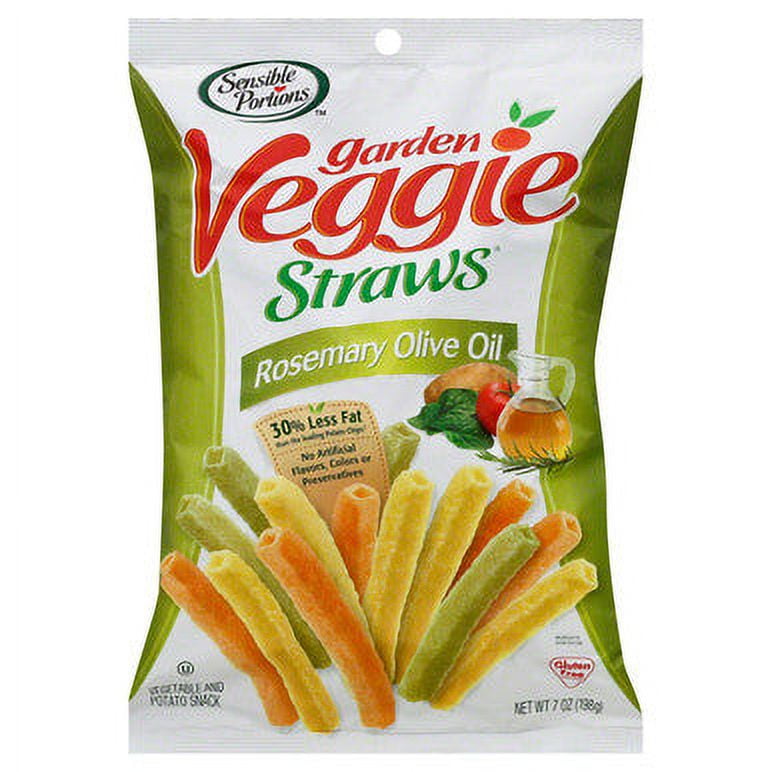 Sensible Portions Veggie Straws, Rosemary & Olive Oil, 120g/4.2 oz ...