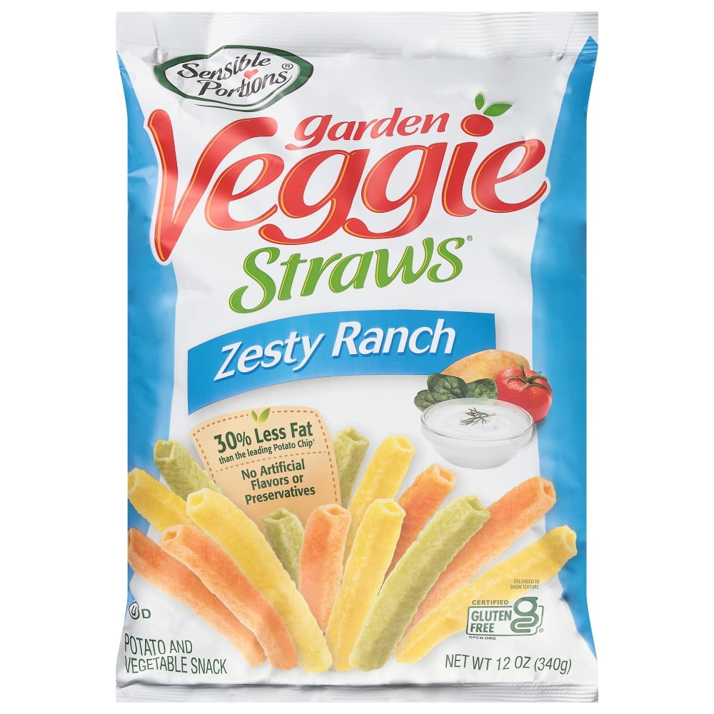 Sensible Portions® Zesty Ranch Garden Veggie Straws® - Walmart.com