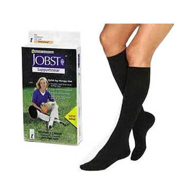 Sensifoot Knee-high Mild Compression Diabetic Sock Large, Black Part No ...