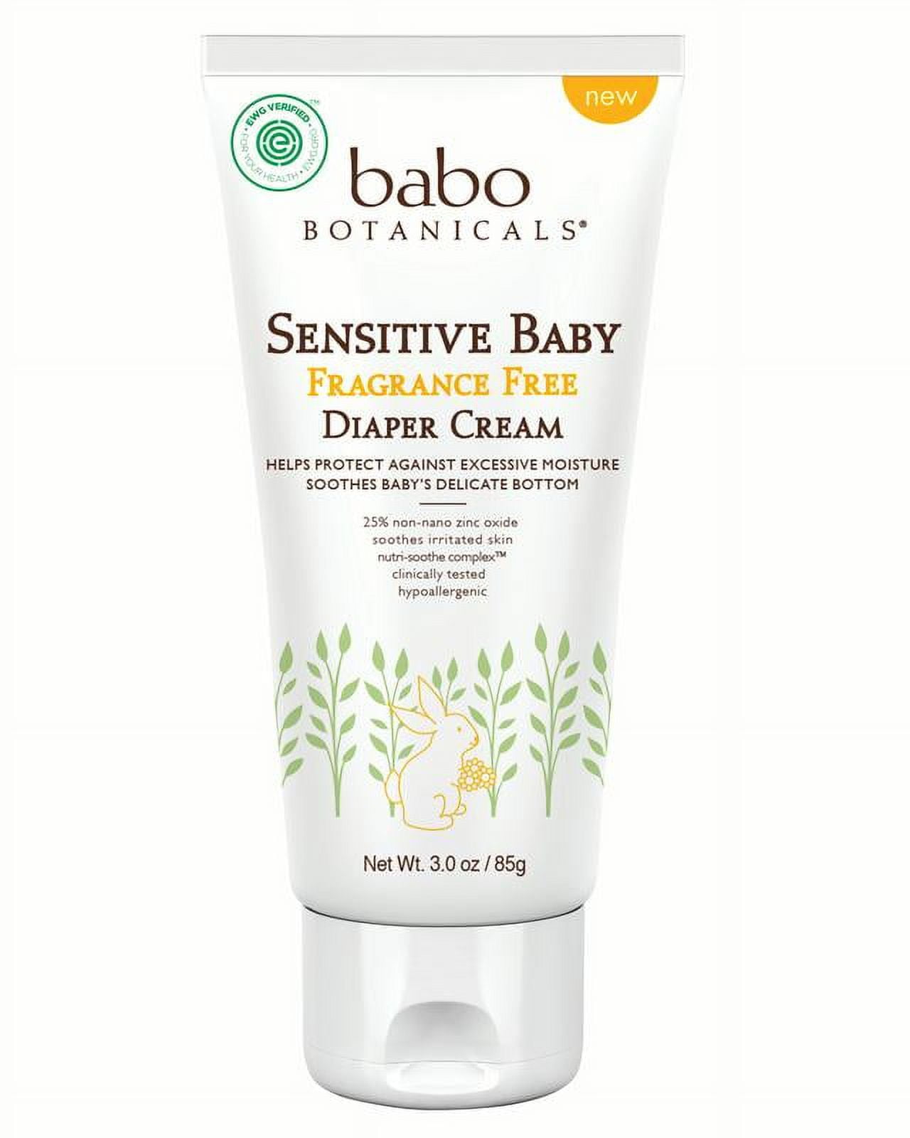 Sensitive Baby Fragrance Free Zinc Diaper Cream HSA/FSA Eligible ...