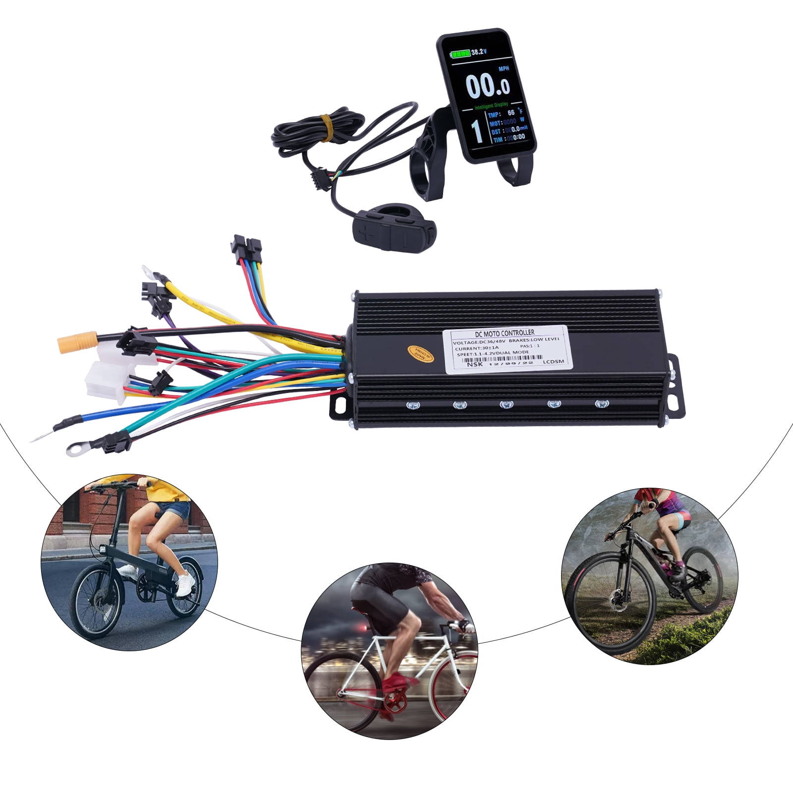 Sensitive Control Ebike Display with FOC Sine Wave Controller, Real ...