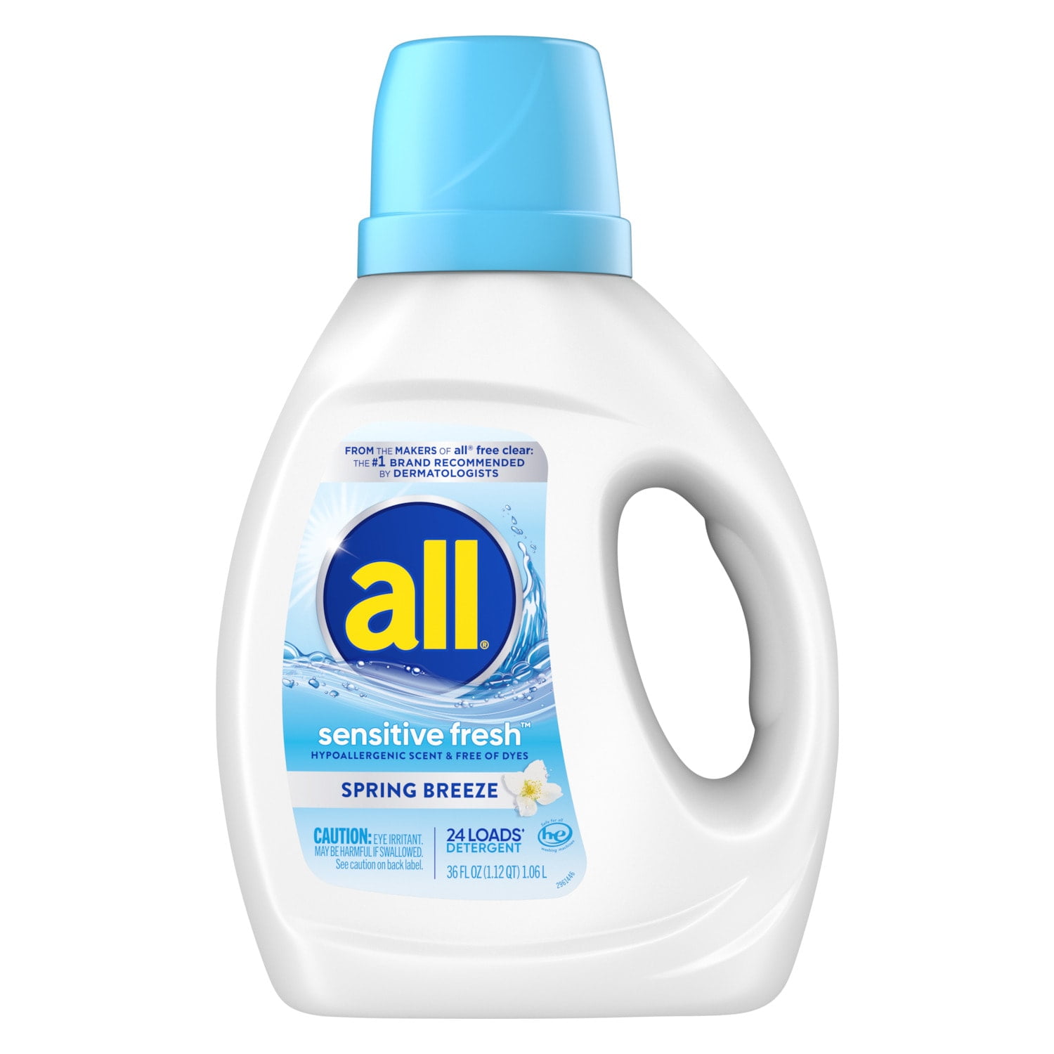 all Sensitive Fresh Liquid Laundry Detergent, Hypoallergenic Spring ...