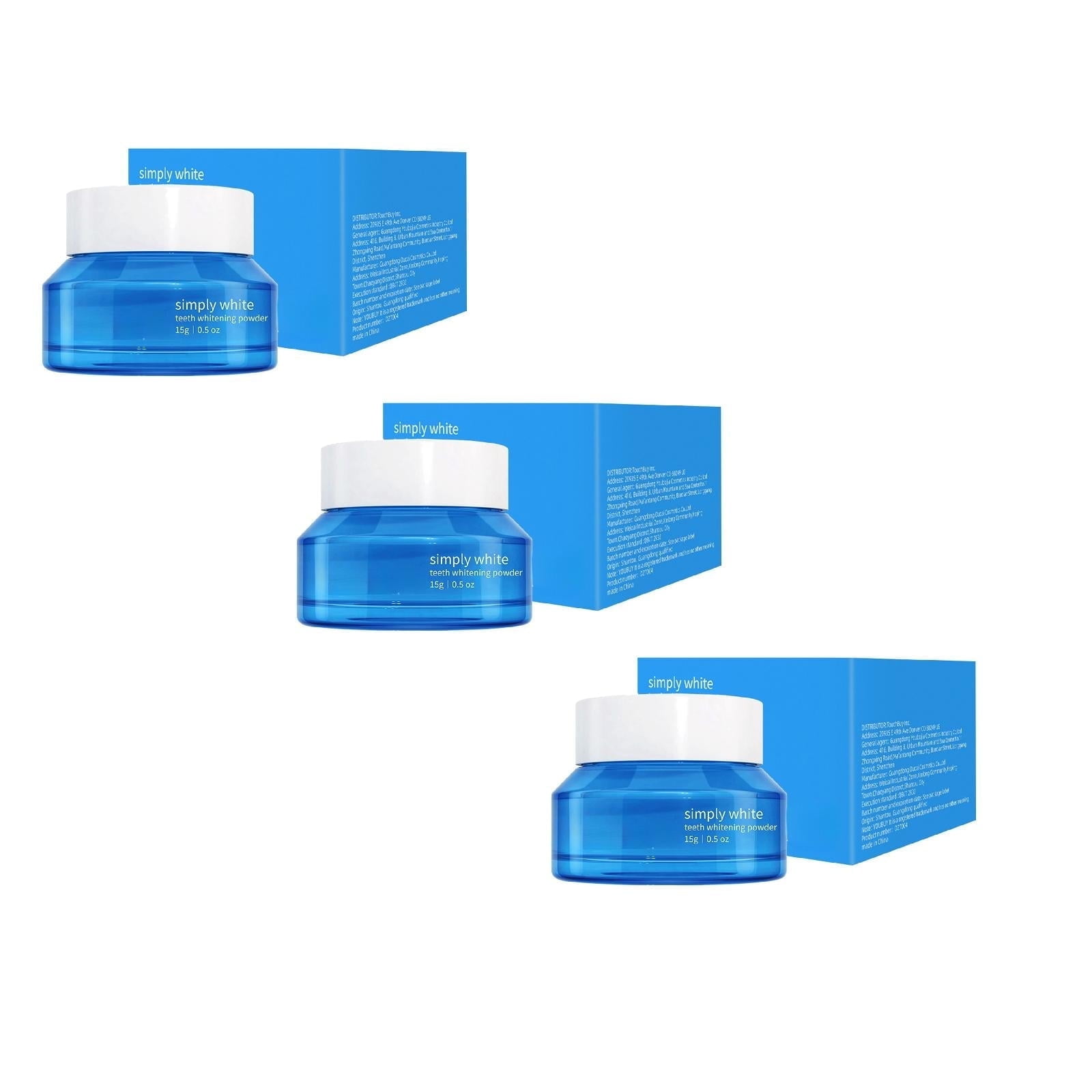 Sensitivity-Free Teeth Powder 3pc Removes Stains Freshens Breath ...