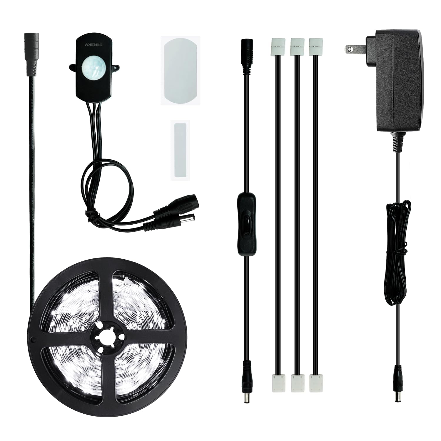 Sensky 19.7ft/6m Motion Activated LED Strip Light Kit with FCC Listed ...