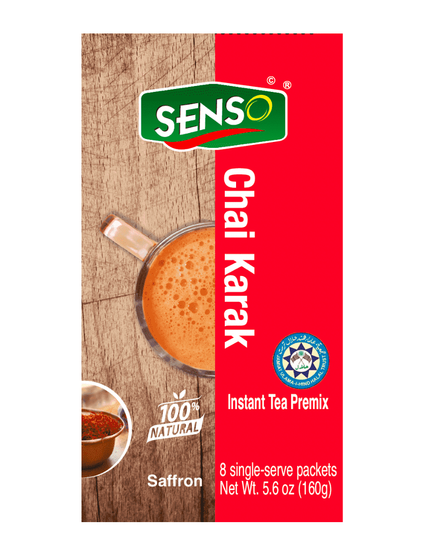 Senso Foods Saffron Chai Karak – Instant Premix Single-Serve Packets, 8 ...