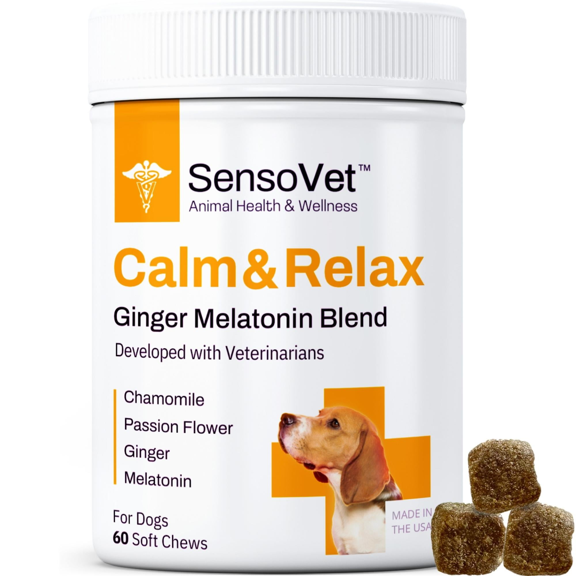 SensoVet Calm & Relax Soft Chews for Dogs - Stress & Anxiety Relief Pet ...