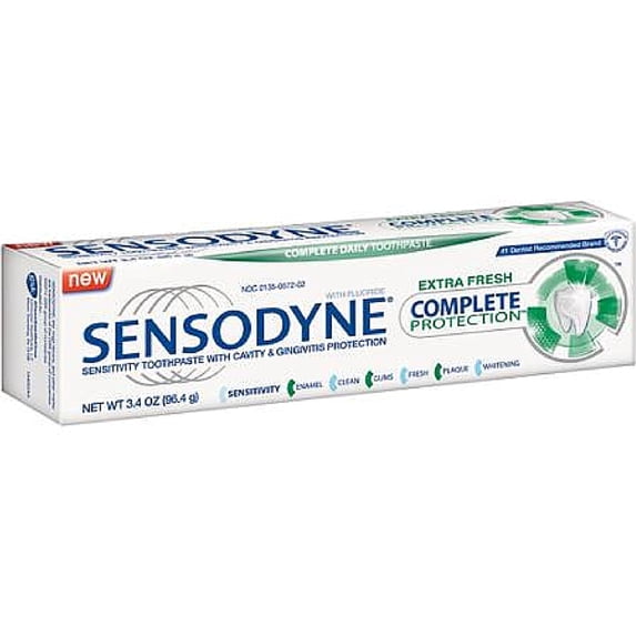 Sensodyne Complete Protection Sensitivity Toothpaste, Extra Fresh 3.40 ...