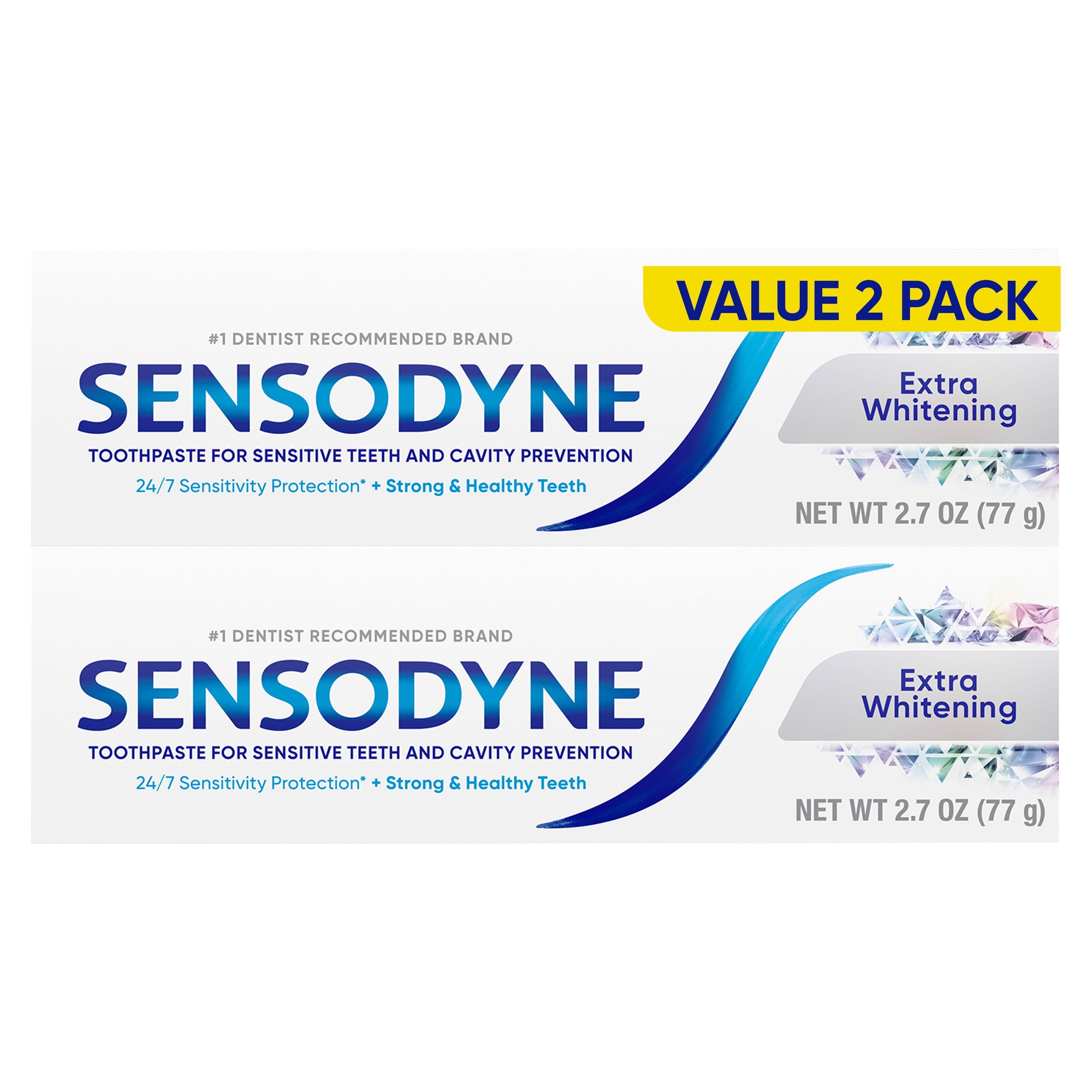 Sensodyne Extra Whitening Sensitive Teeth Whitening Toothpaste - 2.7 ...