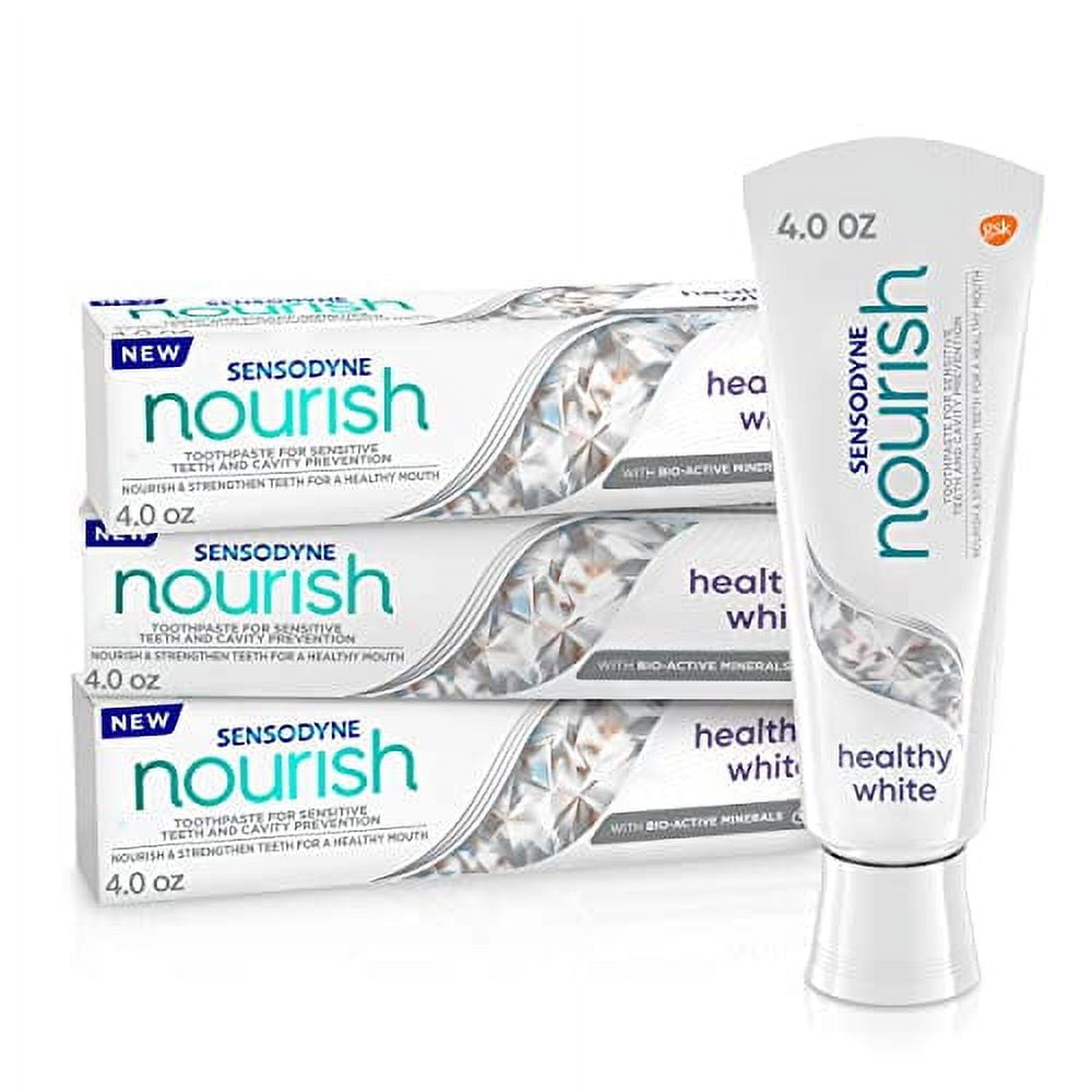 Sensodyne Nourish Healthy White Sensitive Toothpaste for Sensitive ...