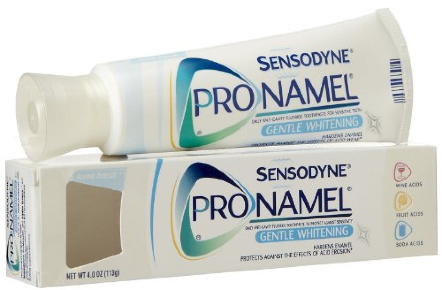 Sensodyne ProNamel Toothpaste, Gentle Whitening (Pack of 4) - Walmart.com