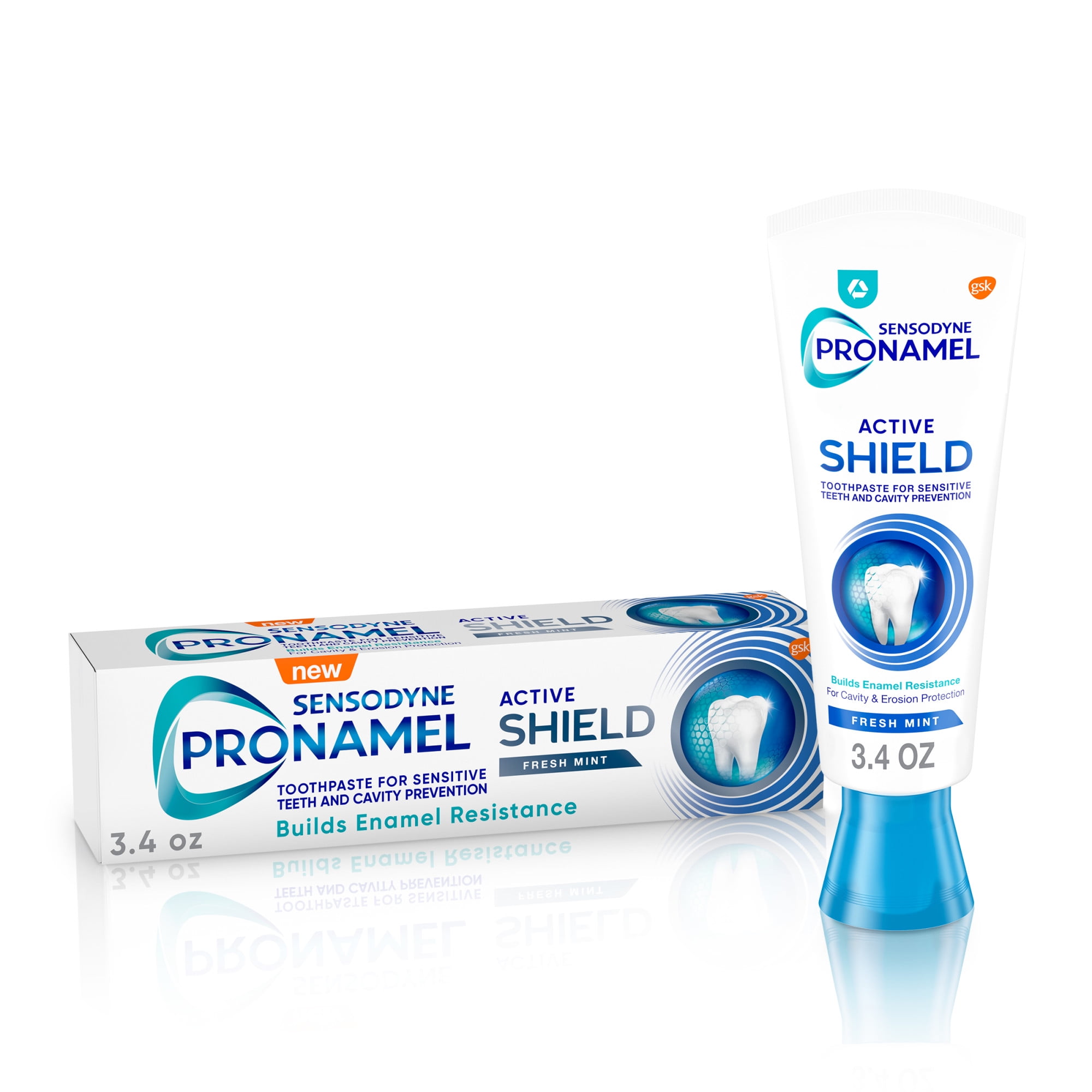 Sensodyne Pronamel Active Shield Enamel Toothpaste, Fresh Mint, 3.4 Oz ...