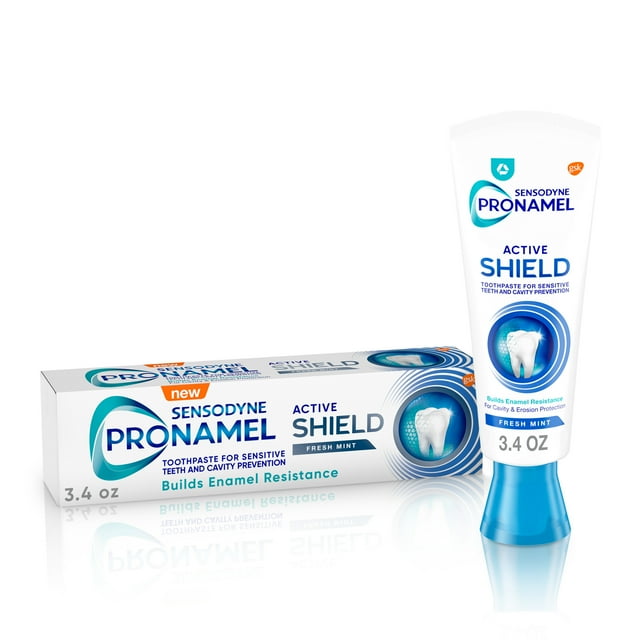 Sensodyne Pronamel Active Shield Enamel Toothpaste, Fresh Mint, 3.4 Oz ...