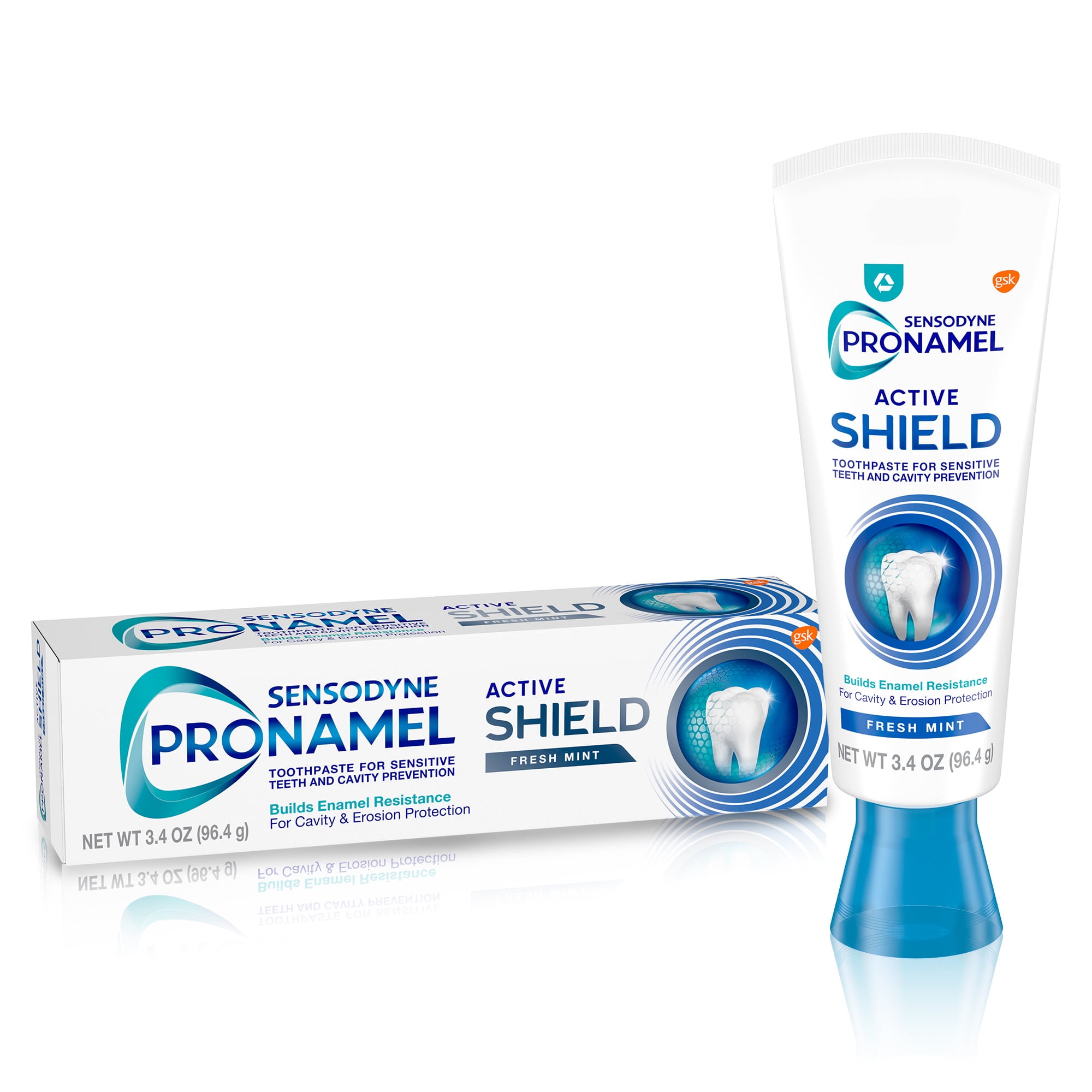 Sensodyne Pronamel Active Shield Toothpaste, Fresh Mint, Sensitive ...