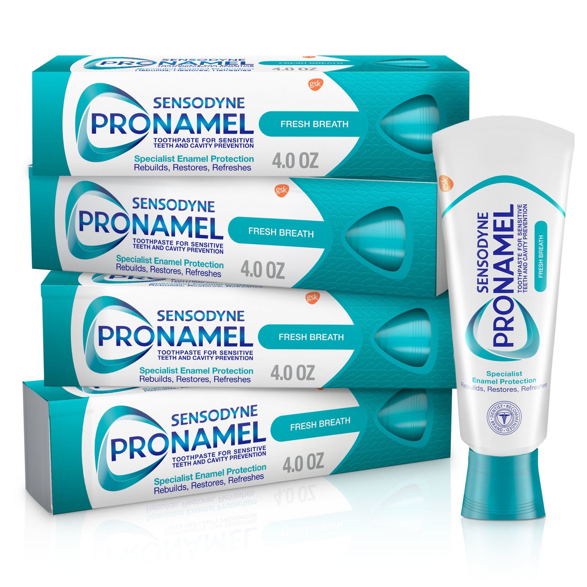 Sensodyne Pronamel Fresh Breath Enamel Toothpaste for Sensitive Teeth ...