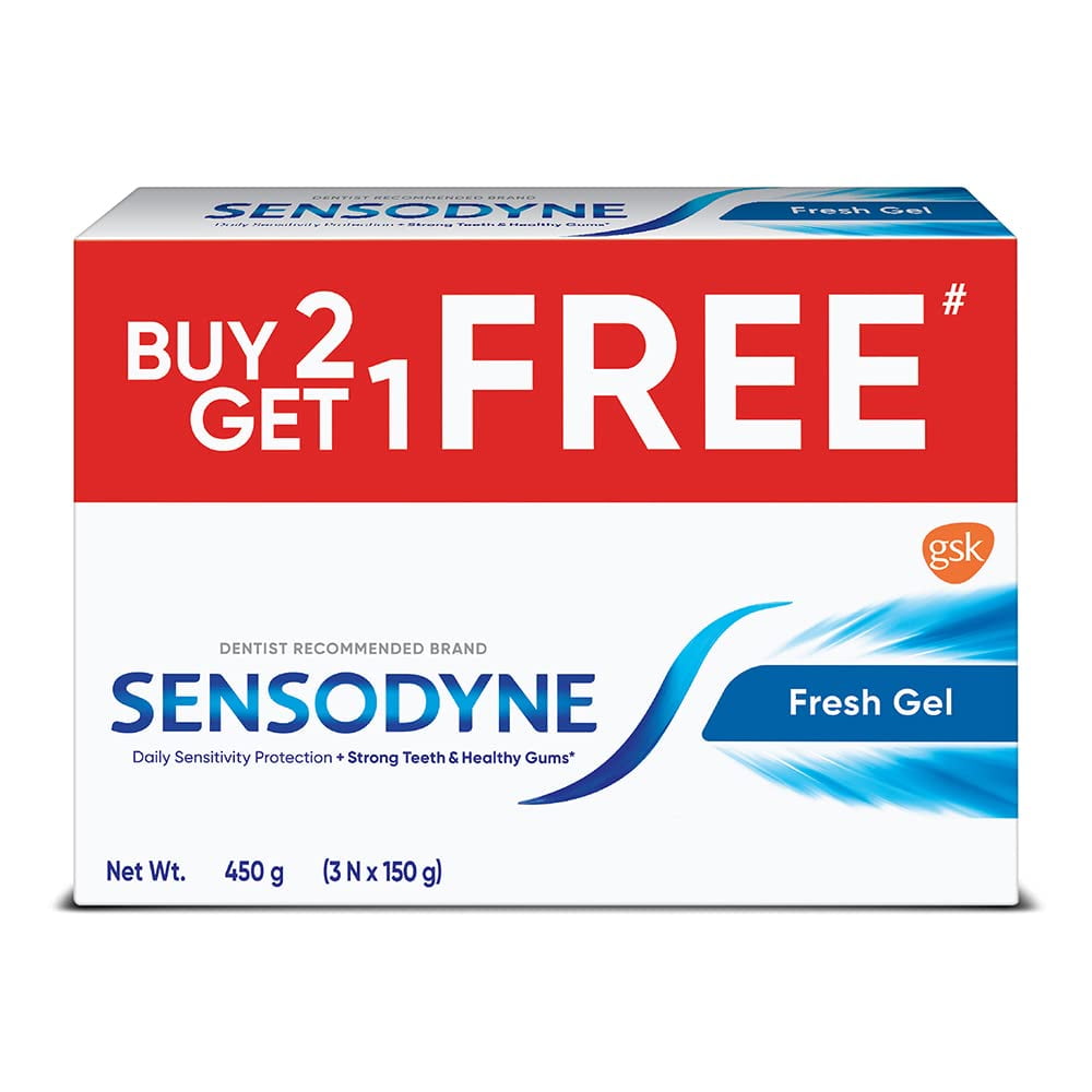 Sensodyne Sensitive Toothpaste Combo Pack 3 x 150g - Walmart.com