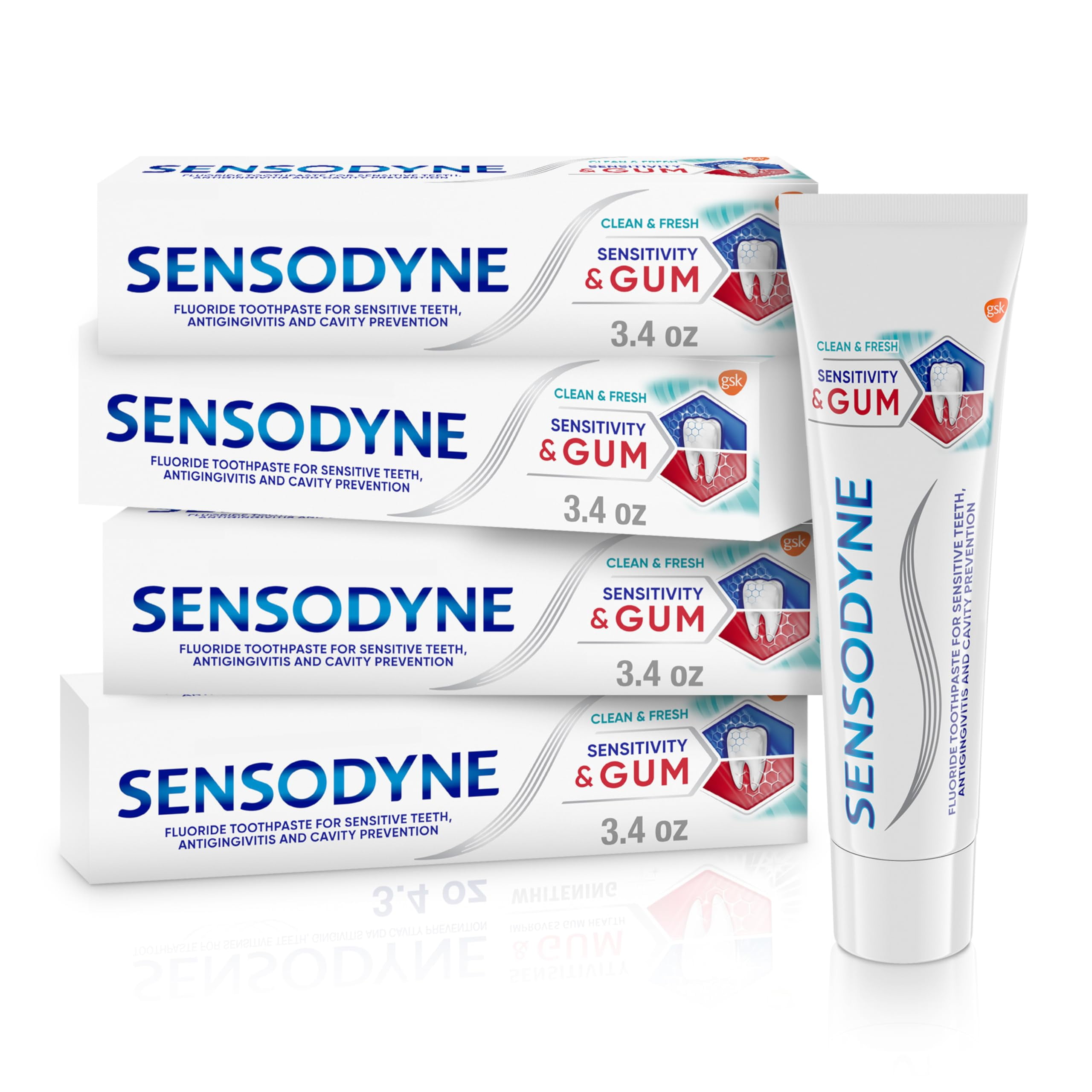 Sensodyne Sensitivity & Gum Sensitive Toothpaste for Gingivitis ...