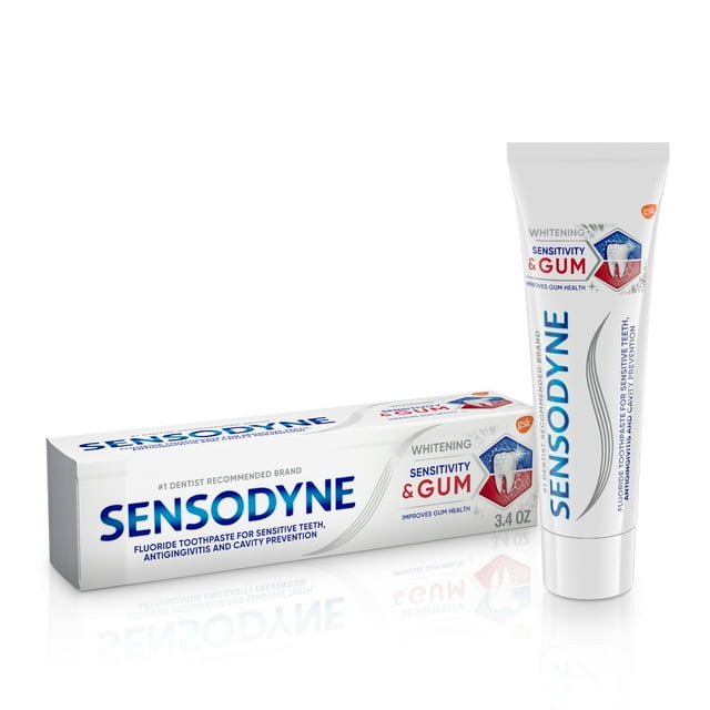 Sensodyne Sensitivity & Gum Whitening Sensitive Toothpaste, 3.4 Oz - Walmart.com