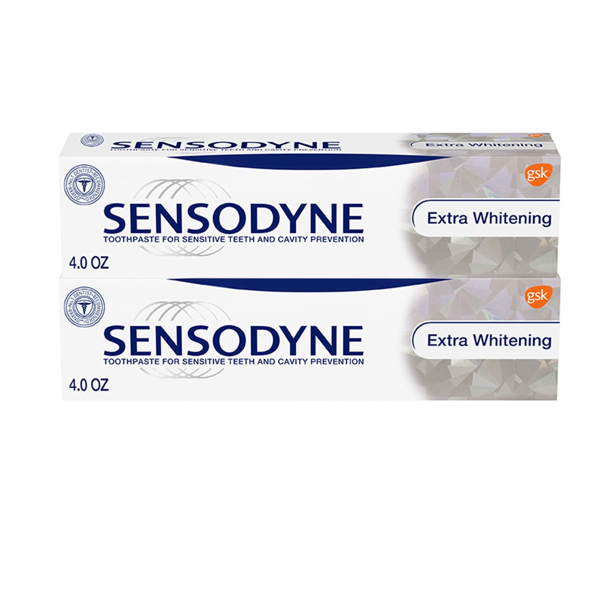 Sensodyne Toothpaste for Sensitive Teeth & Cavity Protection, Extra ...