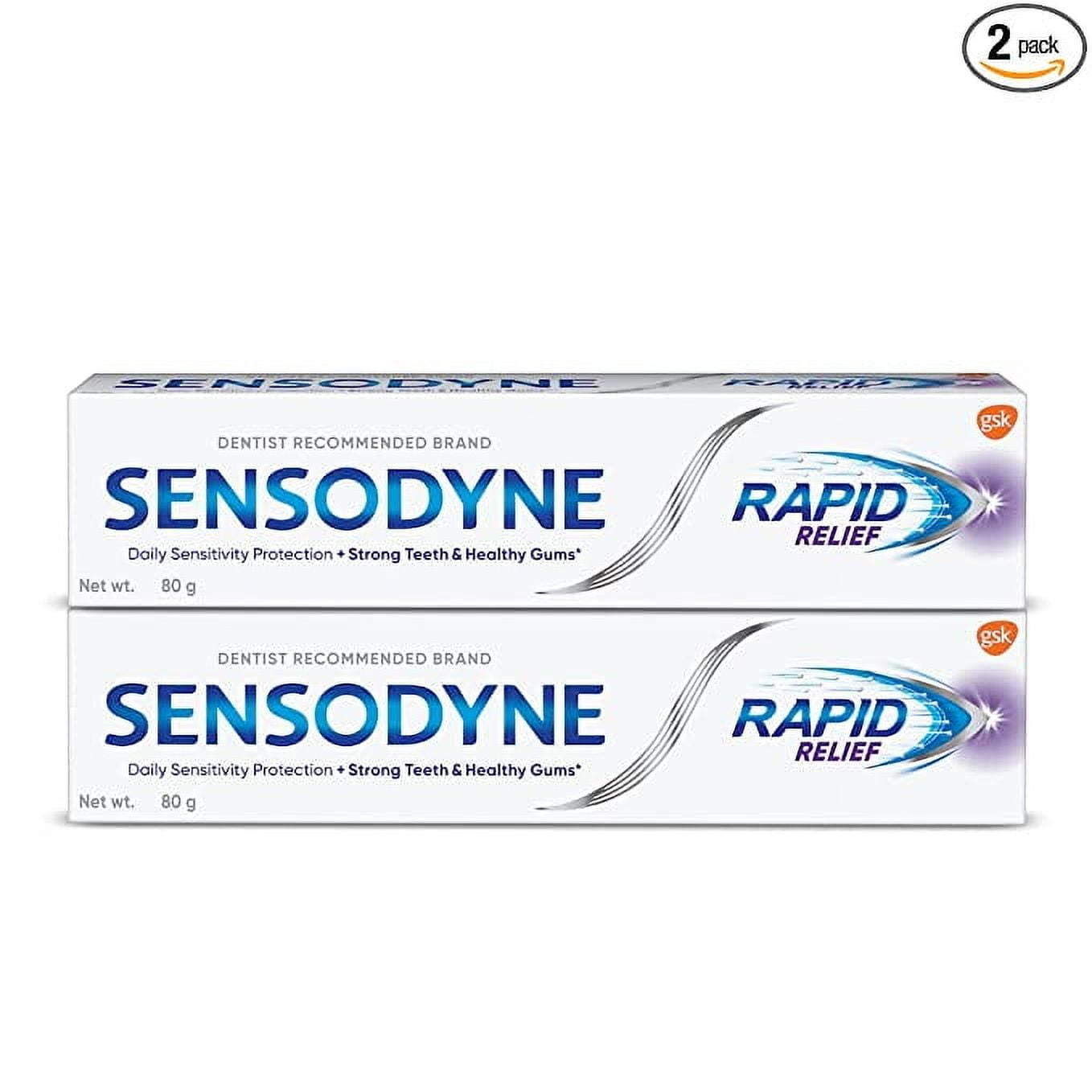 Sensodyne Toothpaste Rapid Relief Combo packfast, 160 gm multi-pack (80 ...