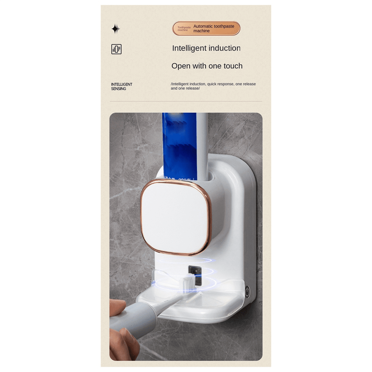 Sensor Automatic Toothpaste Squeezer, White - Walmart.com