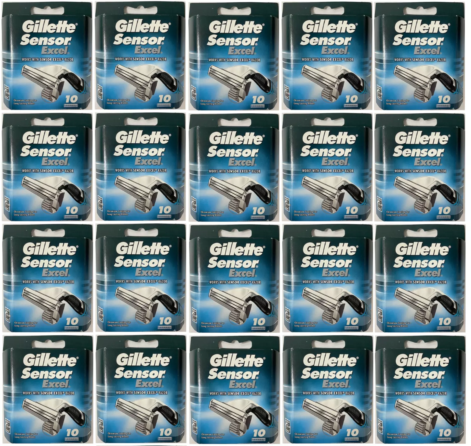 Sensor Excel Razor Blades - 200 Cartridges - Walmart.com