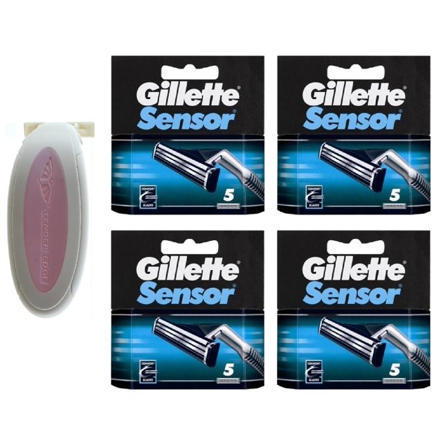 Sensor Excel Women's Compatible Razor (Pink) + Gillette Sensor Refill ...