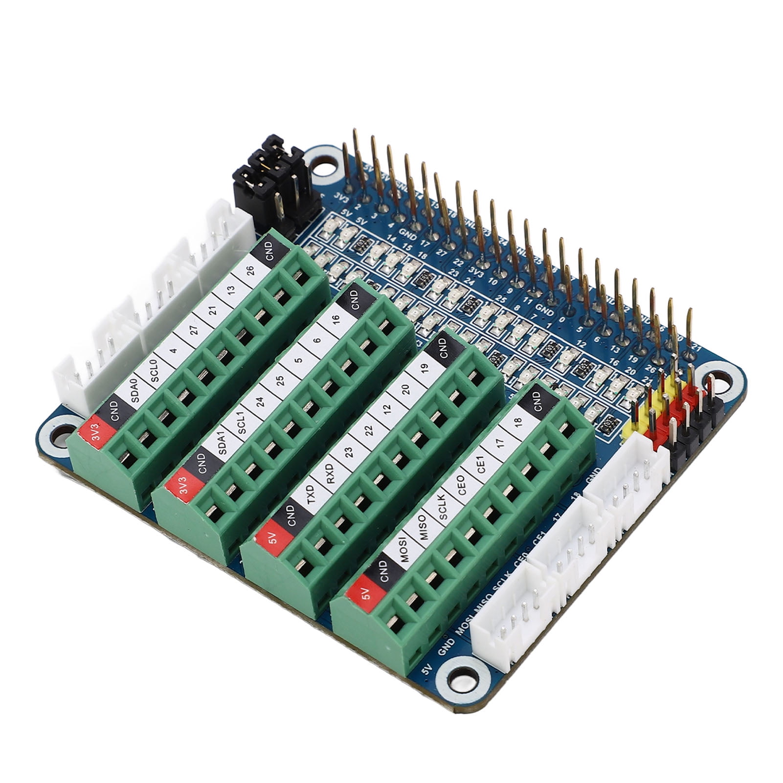 Sensor Expansion Board for 4B 3B CM4 PCF8591 LED GPIO IO Port ...