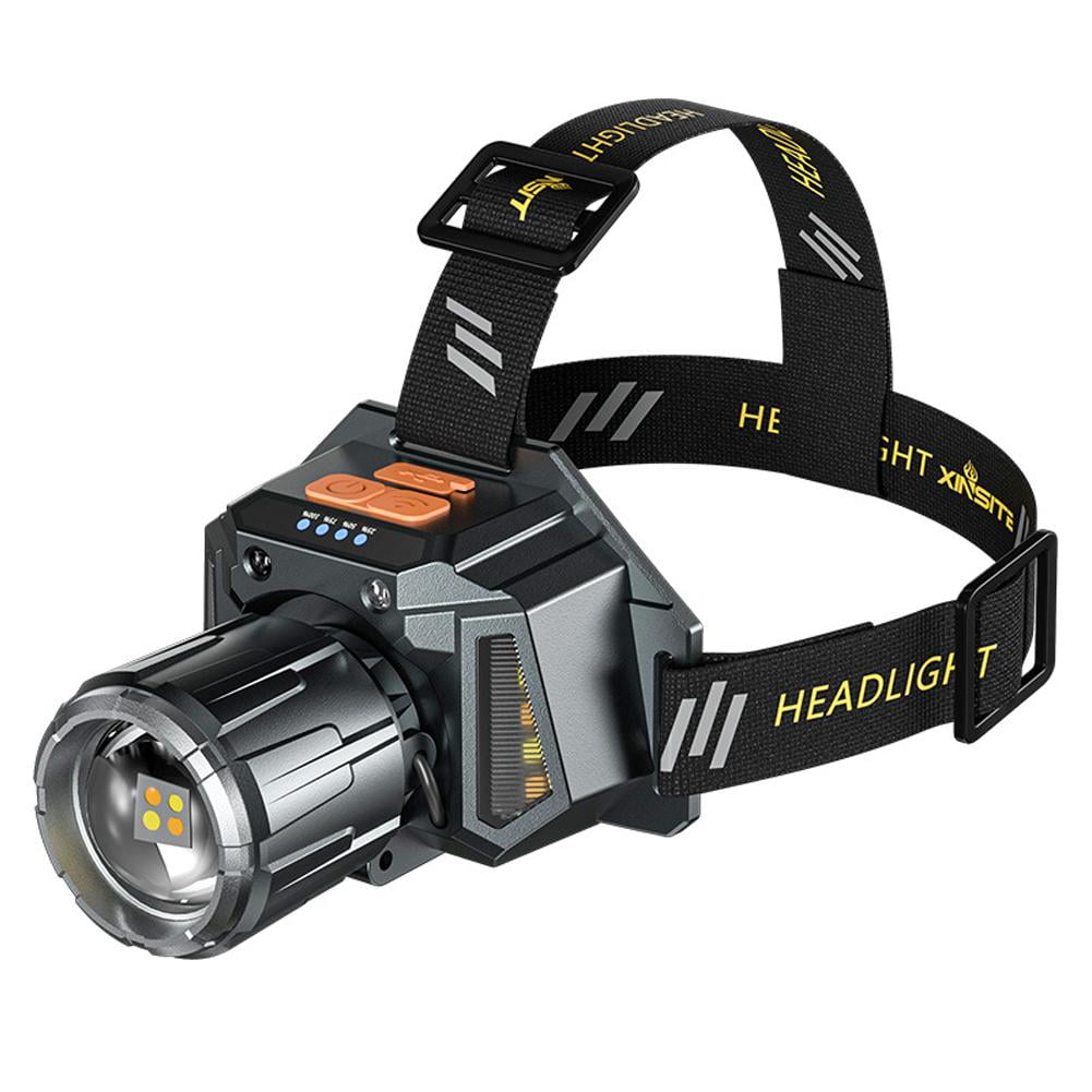 Sensor Headlamp LED Head Flashlight COB Rechargeable Lantern Head ...