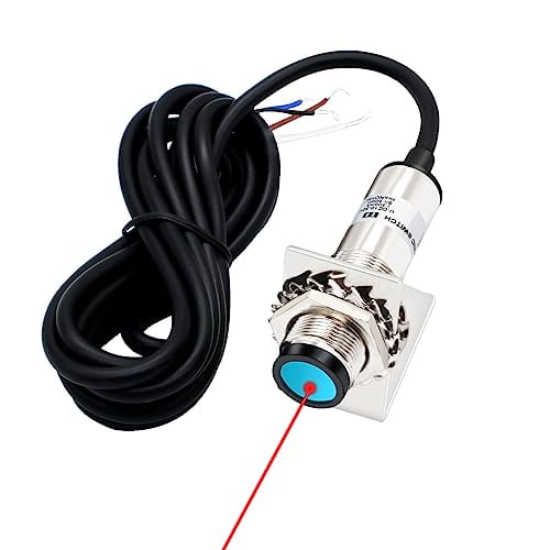 Sensor Laser photoelectric Switch NPN NO + NC Input(10-30VDC), 4 Wires ...