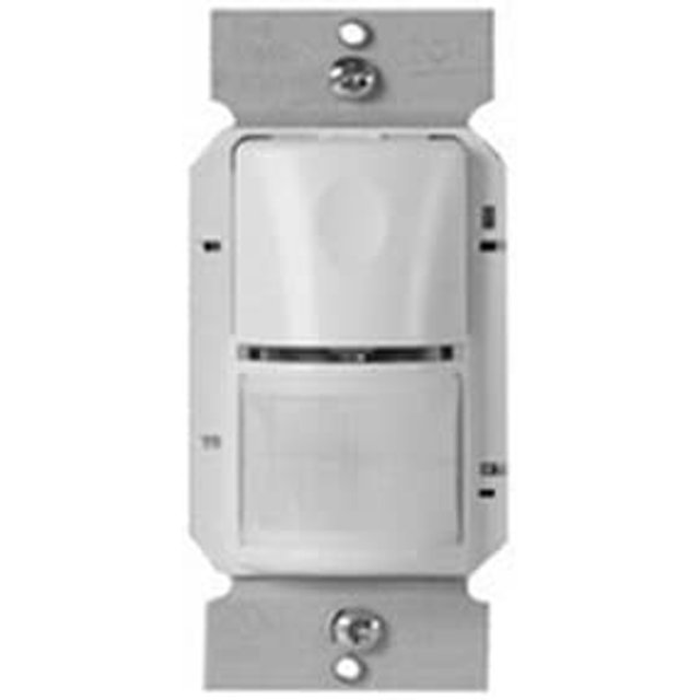 Sensor, Passive Infrared Wall Switch Occupancy Sensor w/Neutral Sense Technology - Ivory ...