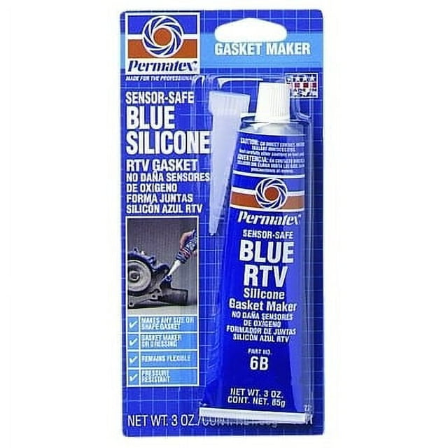 Sensor-Safe Blue RTV Silicone Gasket, 11 oz Cartridge | Bundle of 5 ...