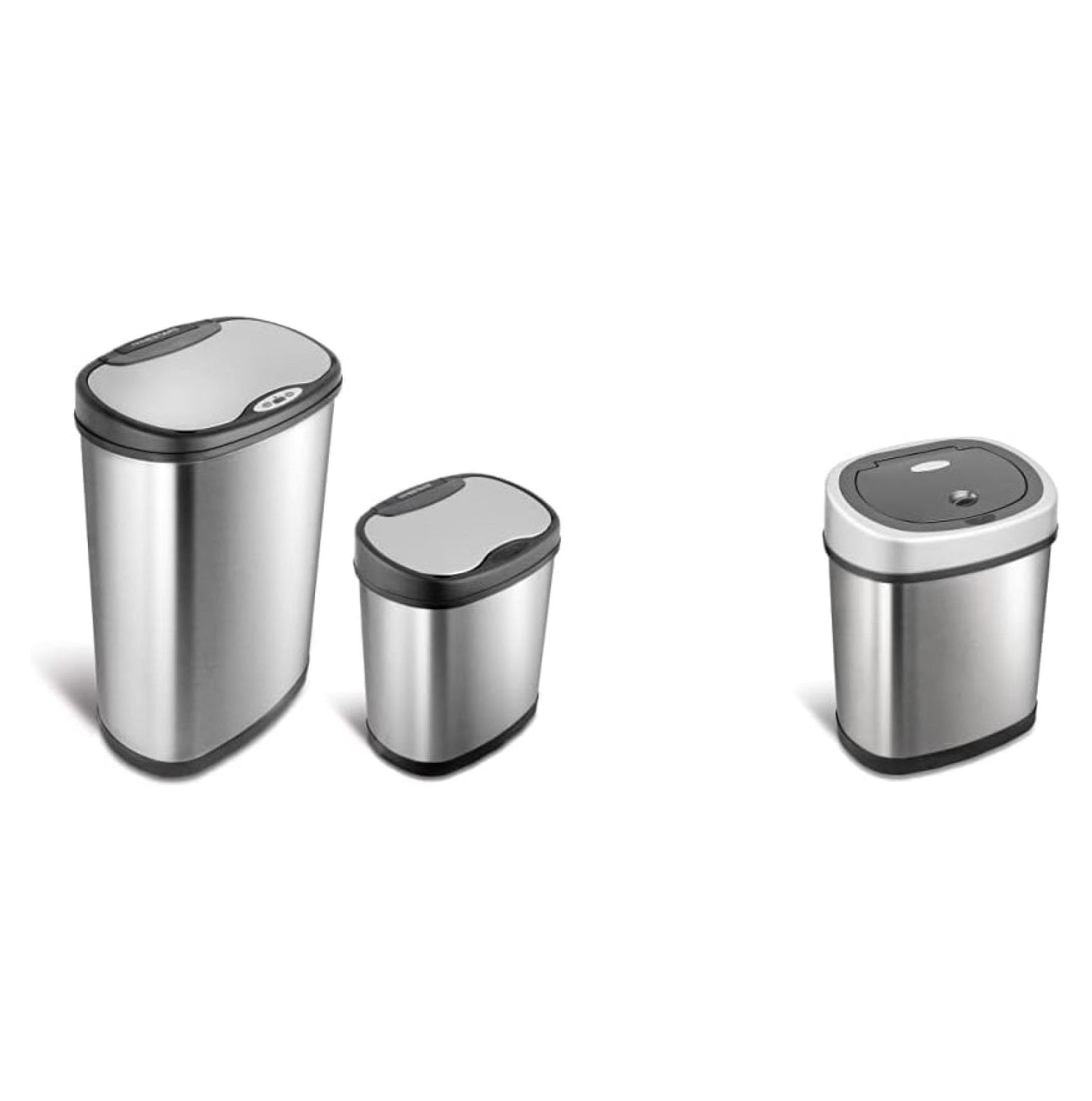 Sensor Trash Can Combo Set 13 Gal 50L and 3 Gal 12L Automatic Touchless ...