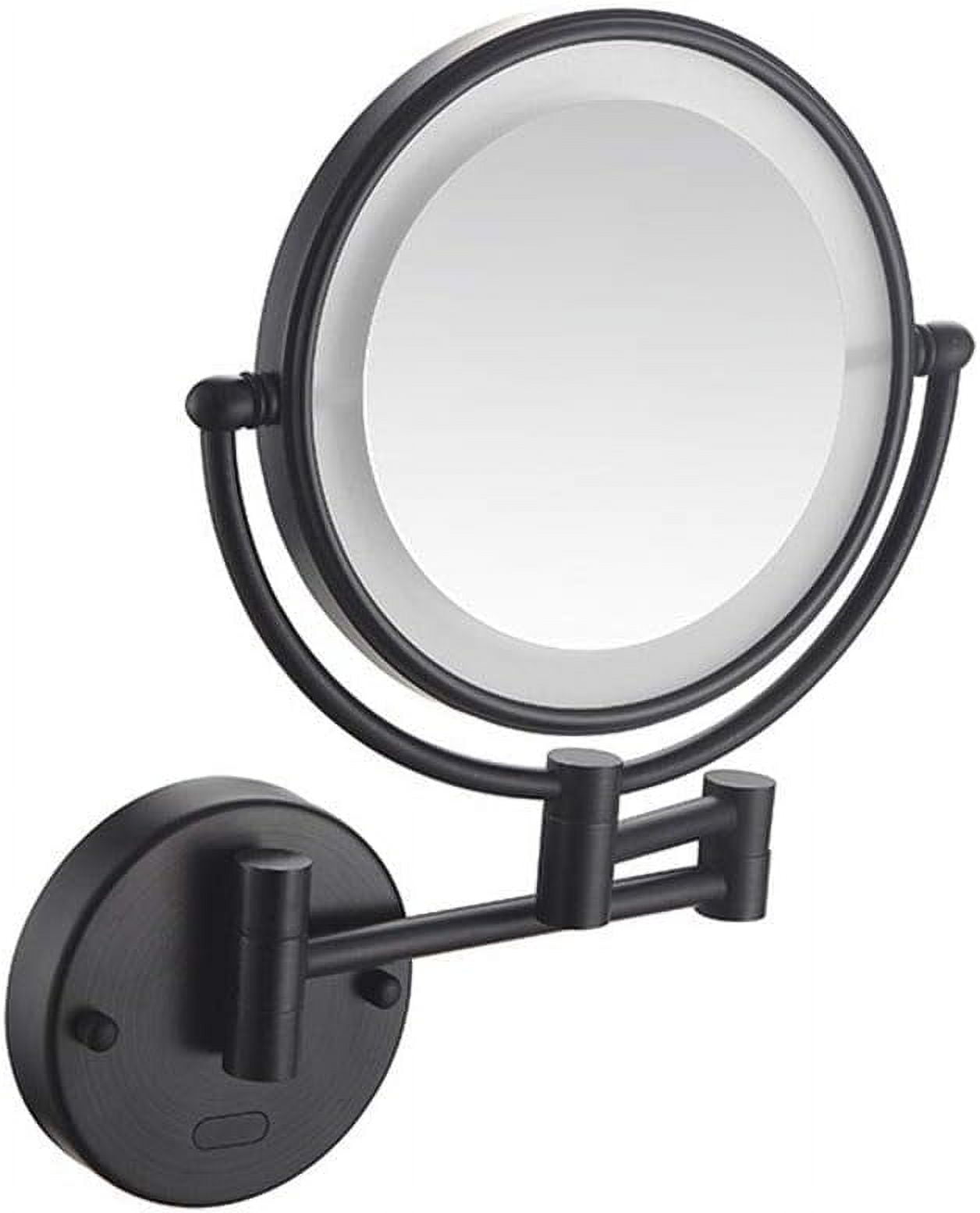 Sensor Wall Mounted Makeup Mirror, Two-Sided Swivel Wall Mount Mirror ...