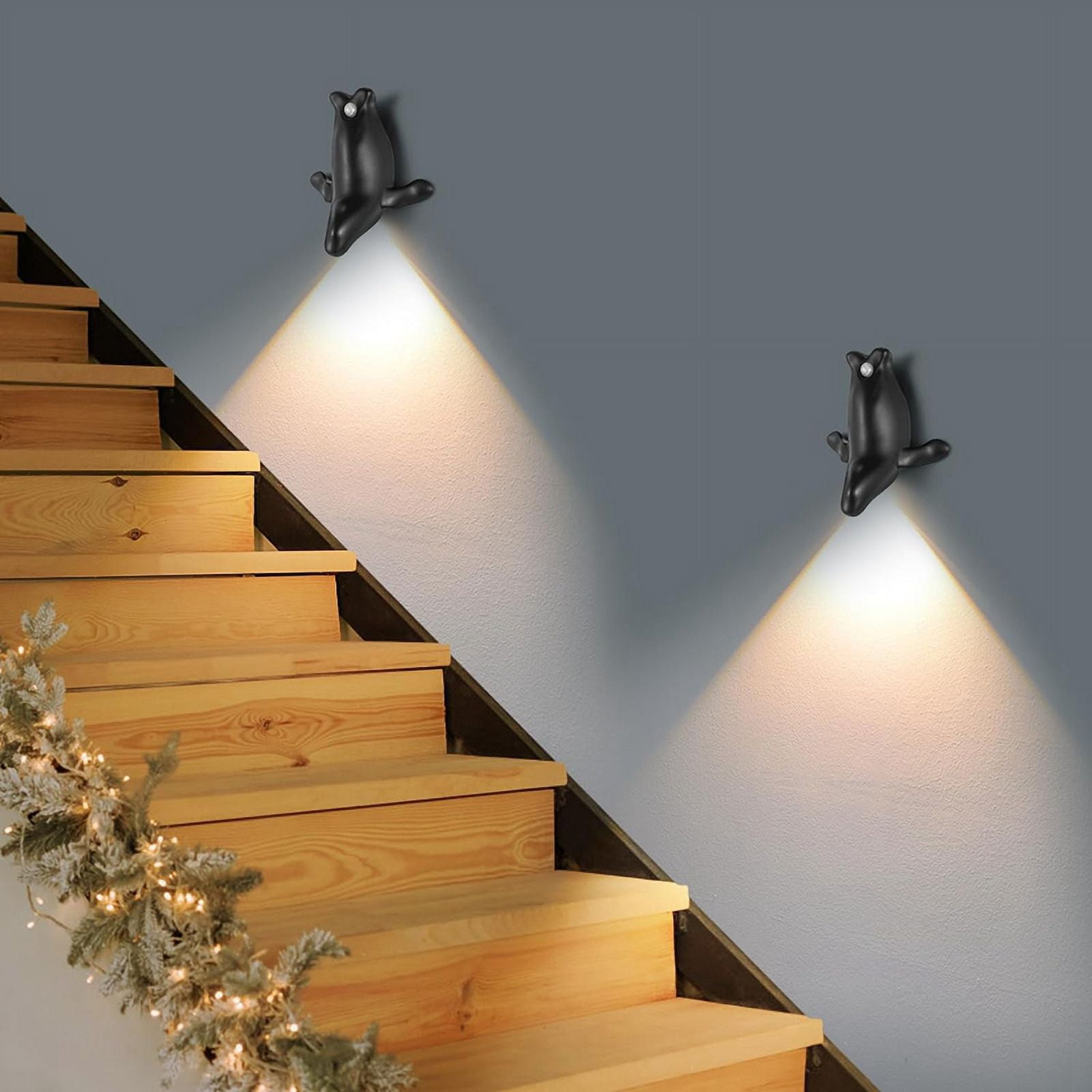Sensor Wall Sconces Set of Two, Magnetic LED Lights with Motion ...