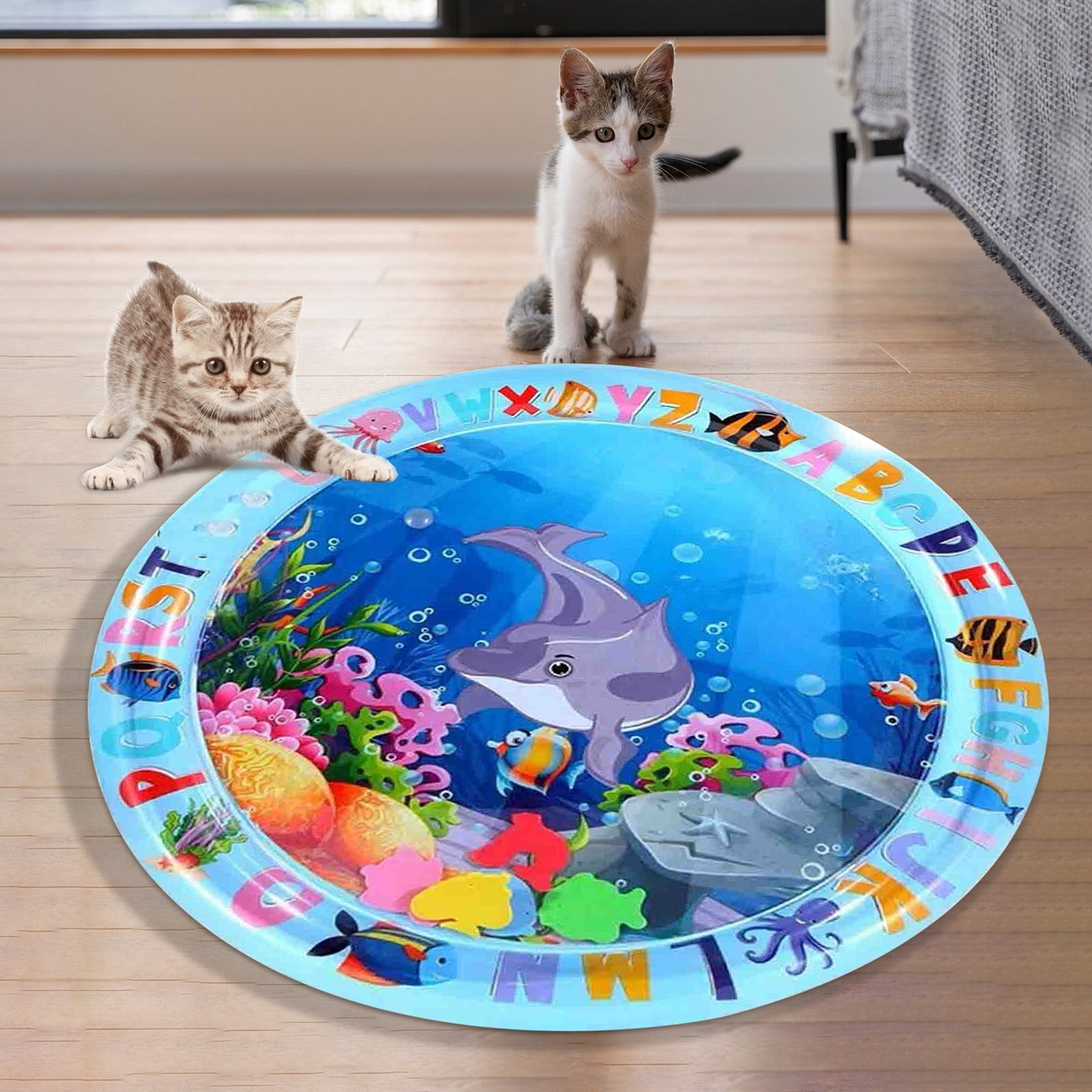 Sensor Water Playmat, Thickened Water Sensor Play Mat for Cats Dog ...