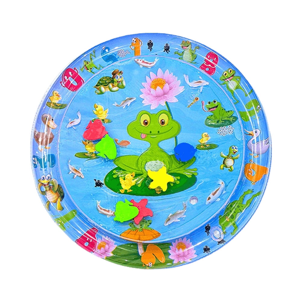 Sensor Water Playmat with Fish Water Sensory Play Mat Tummy Time Water ...
