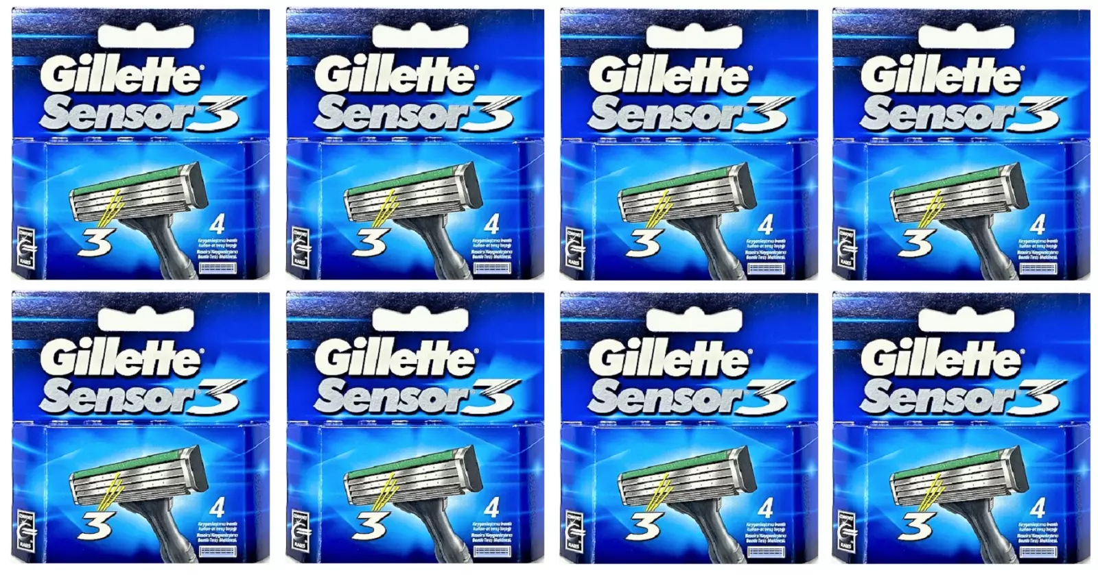 Sensor3 Men's Razor Blade Refills, 32 Cartridges - Walmart.com