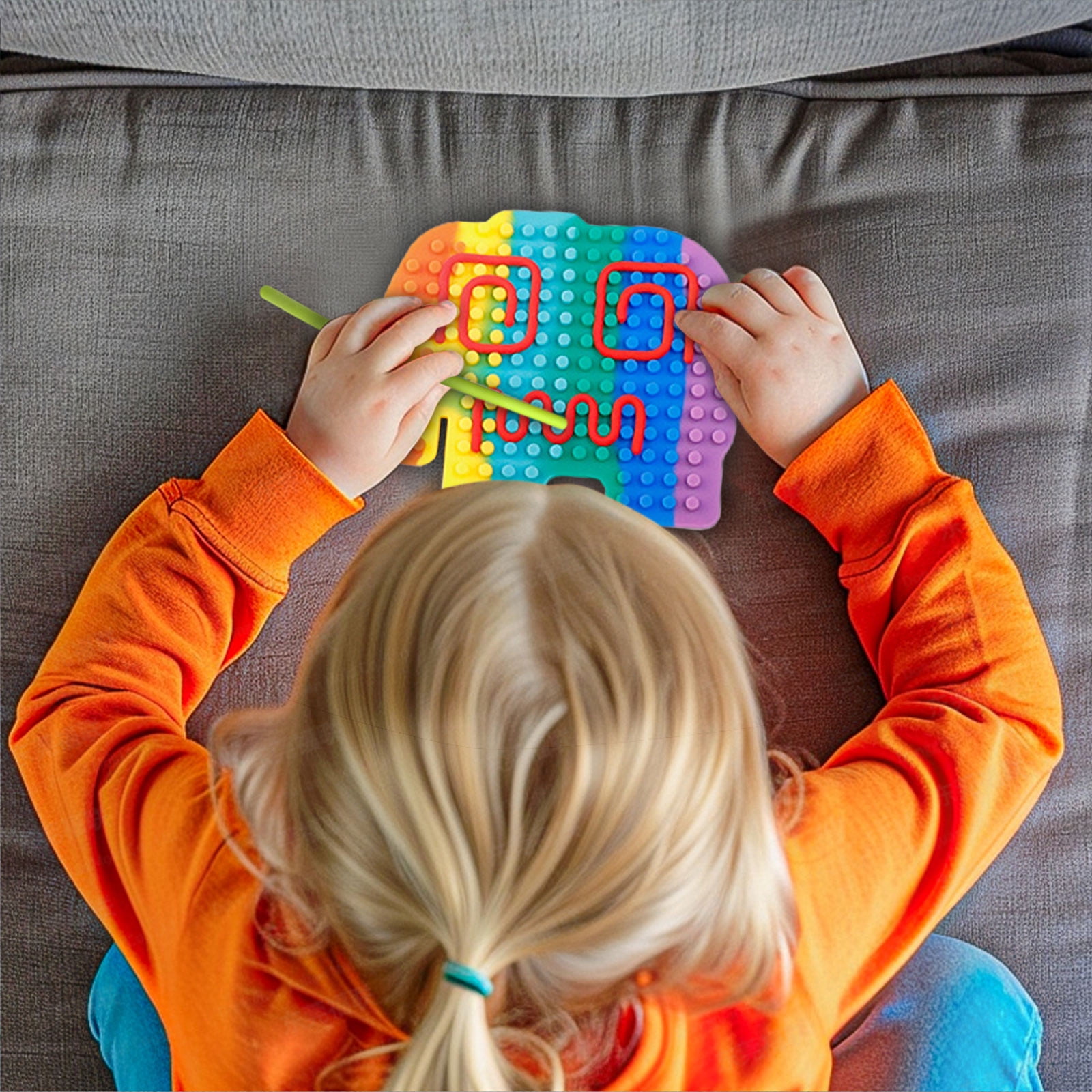 Sensory Activity Board for Kids - Fine Motor Skills Toys, Stress Relief ...
