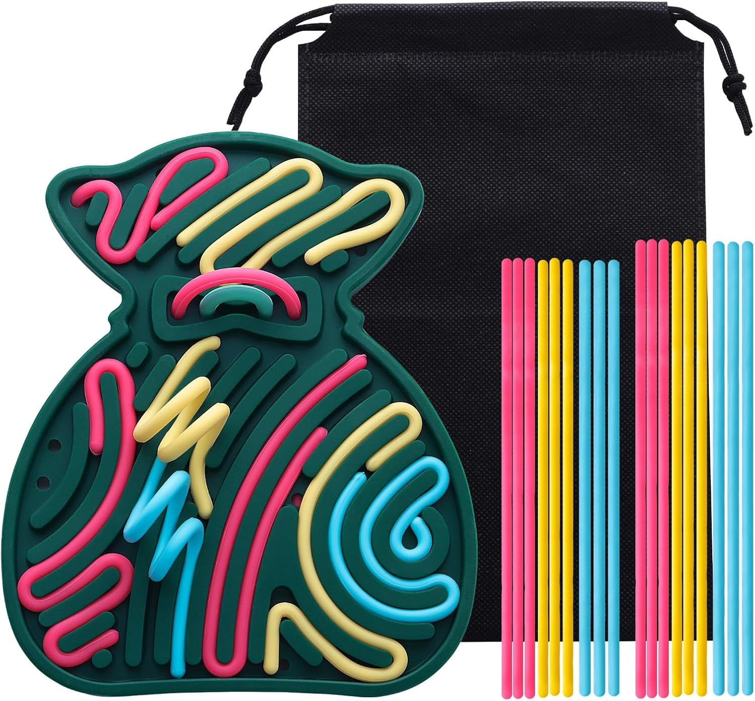 Sensory Activity Board, Silicone Sensory Fidget Toys for Kids, Autism ...