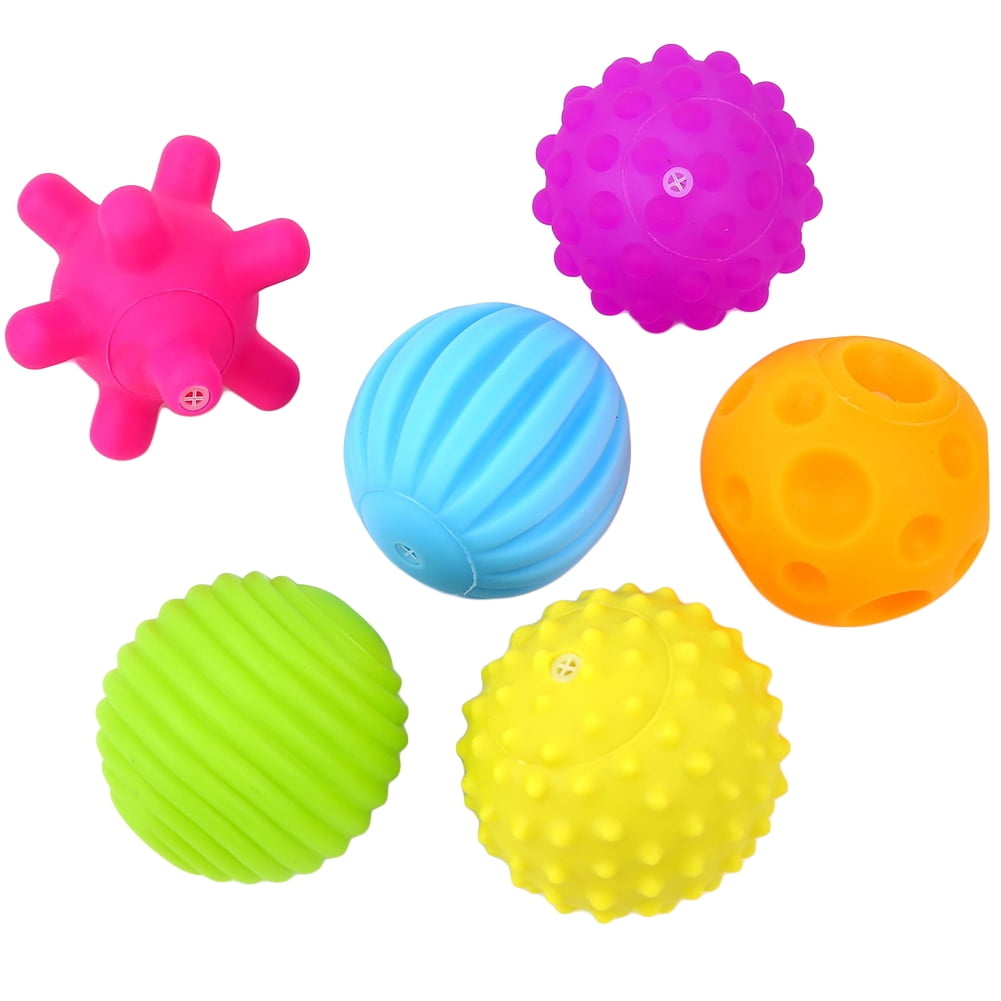 Sensory Balls for Baby, 6 Pack Soft Textured Balls for Toddlers 1-3 ...