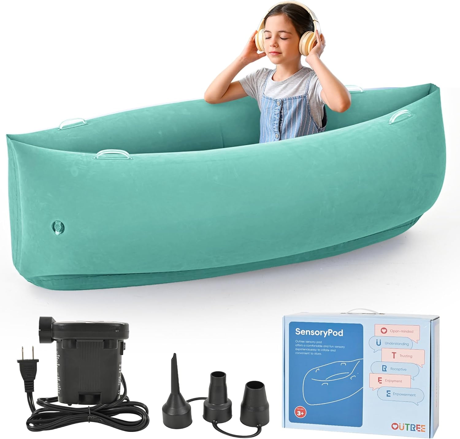Sensory Chair for Kids,60" Includes Electric Air Pump,Inflatable ...