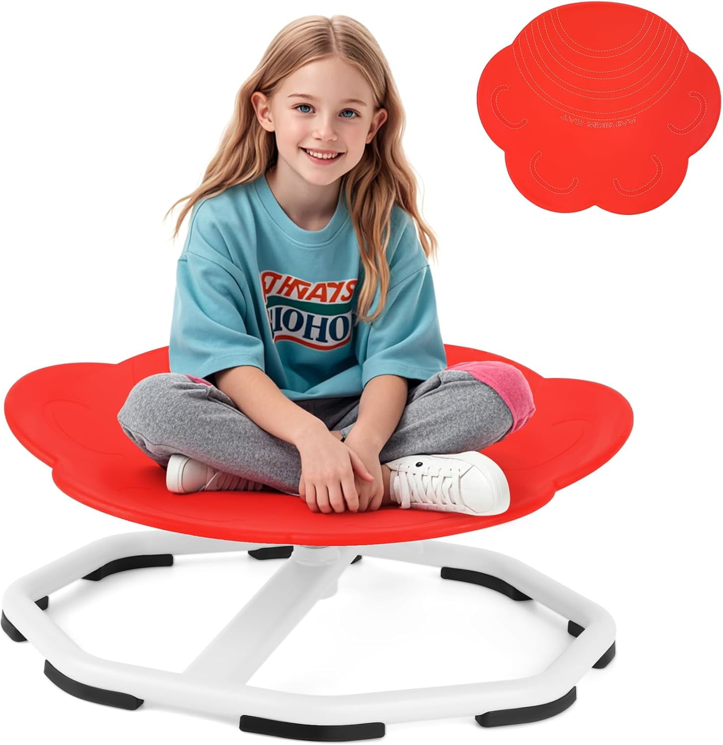 Sensory Chair for Kids, Spinning Chair for Autistic Kids, Kids Swivel ...