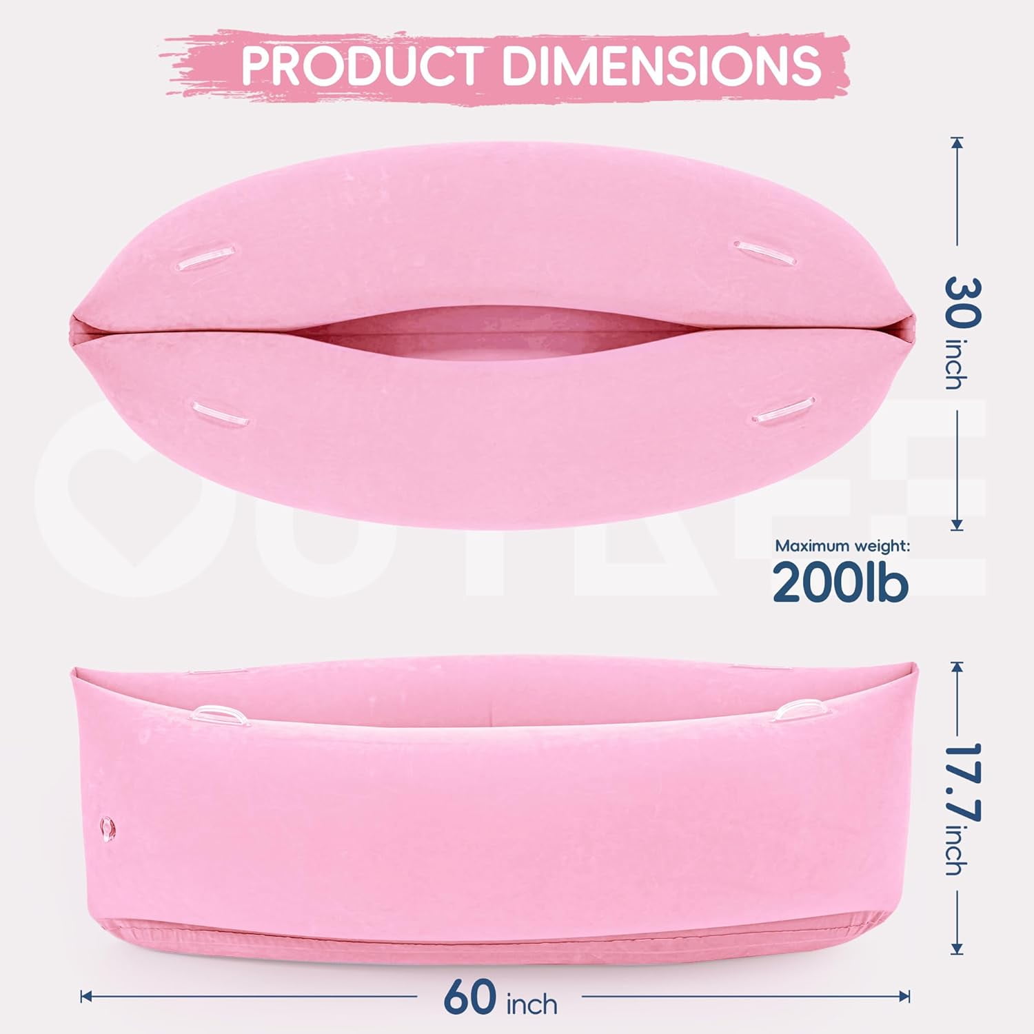 Sensory Chair for Kids,60" Includes Electric Air Pump,Inflatable ...