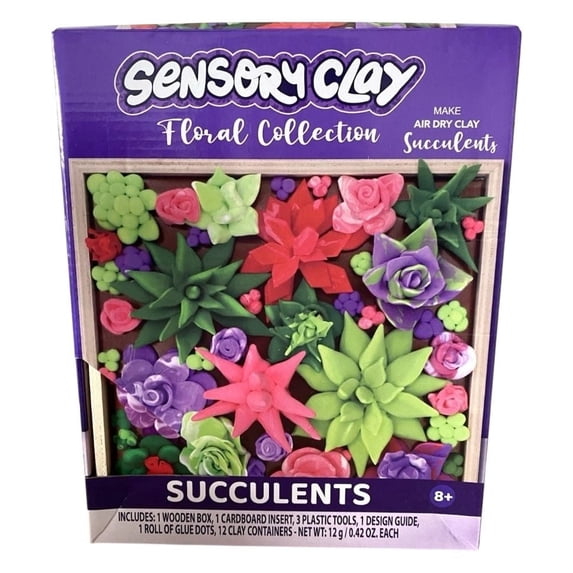 Sensory Clay Succulents Floral Collection Air Dry - Walmart.com