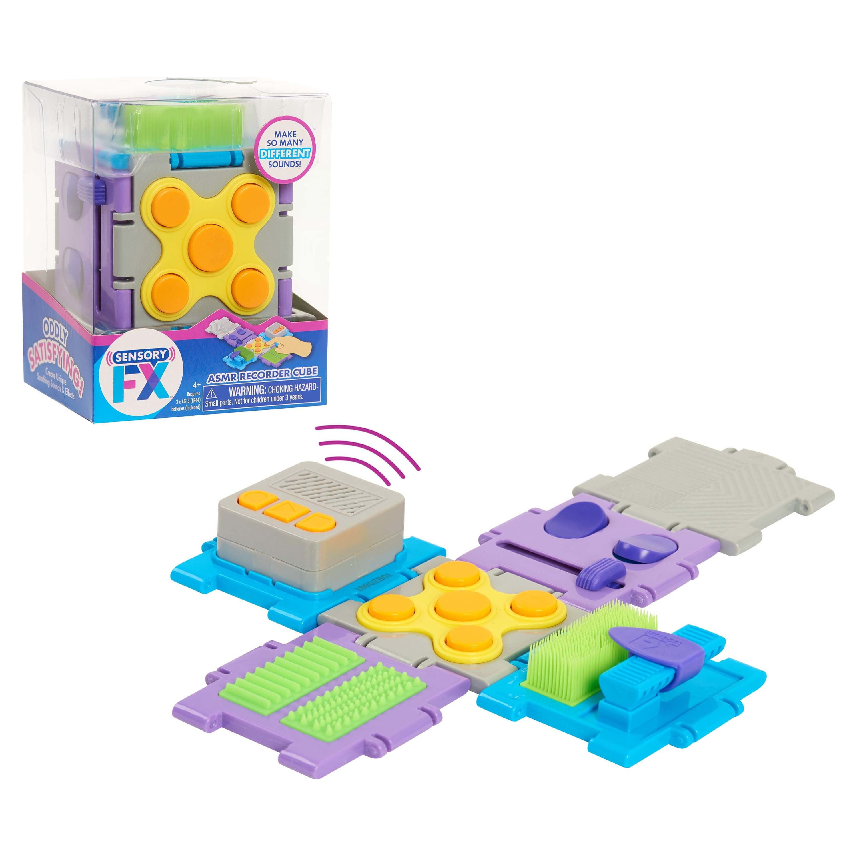 Sensory FX ASMR Recorder Cube, Fidget Toys for Kids, Create and Record ...