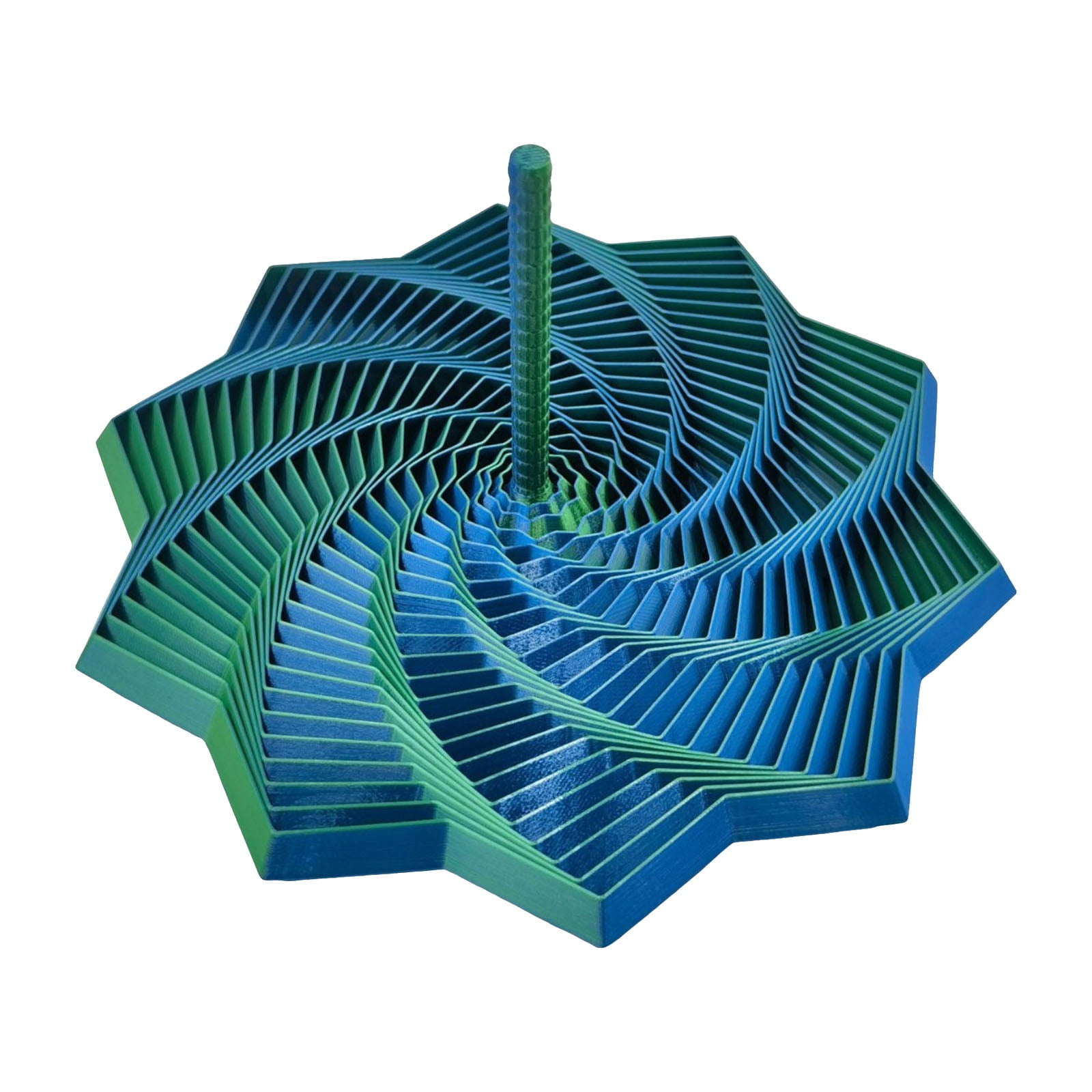 Sensory Fidget Star 3D Printed Expanded with Handle Colorful Whirling ...