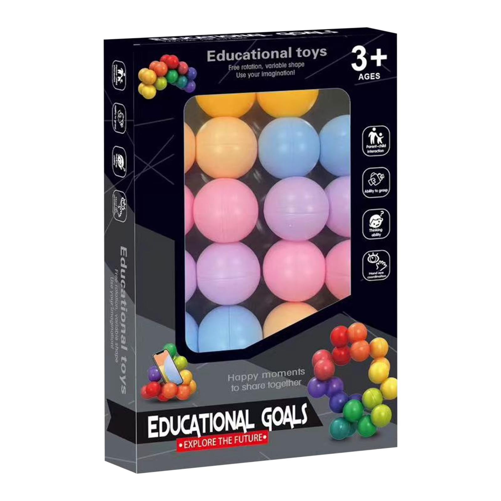 Sensory Fidget Toys 20 Pack 3D Puzzle Sphere Stress Relief For Autistic ...