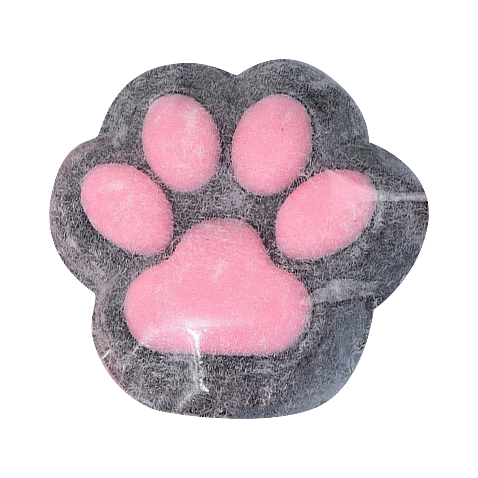Sensory Fidget Toys Flocked Cat Paw Squeeze Toys Fidget Ball - Rubber ...