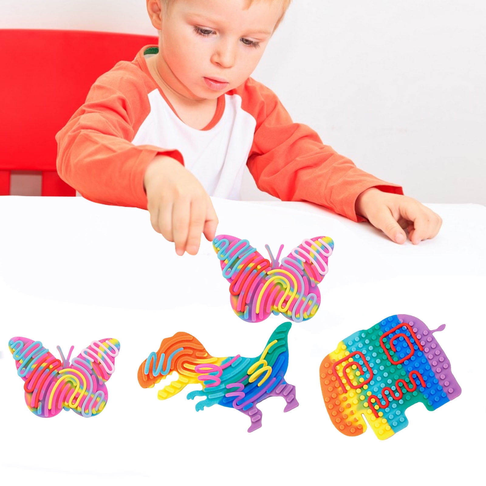 Sensory Fidget Toys for Kids - Stress Relief Activity Board for Autism ...